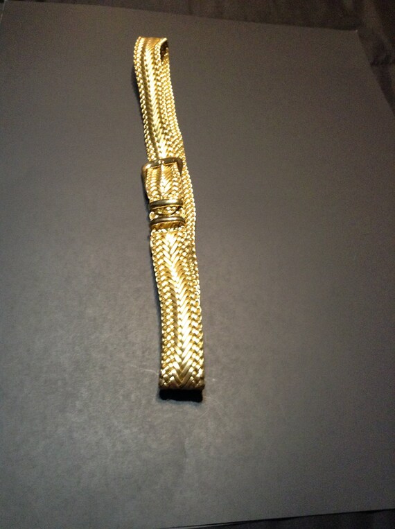 Norm Thompson portland Oregon Gold Braided Belt With Gold | Etsy