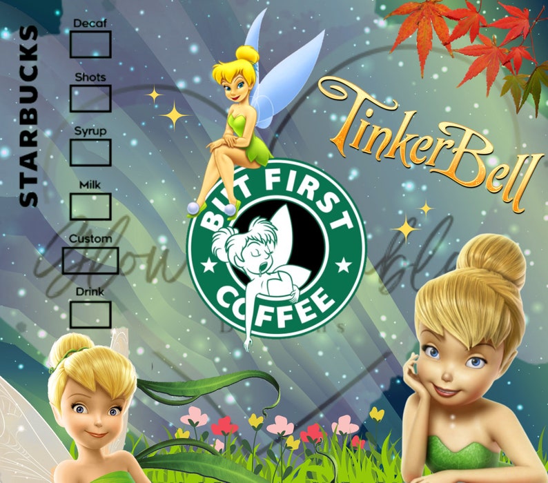 Tinker Bell Tumbler Wrap - Etsy