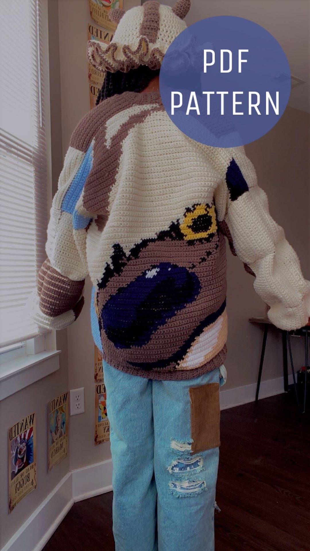 ATLA APPA Crochet Cardigan Pattern: PDF Crochet Cardigan Pattern ...