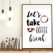 Printable Coffee Poster Funny Office Signs With Hand Drawn Elements ...