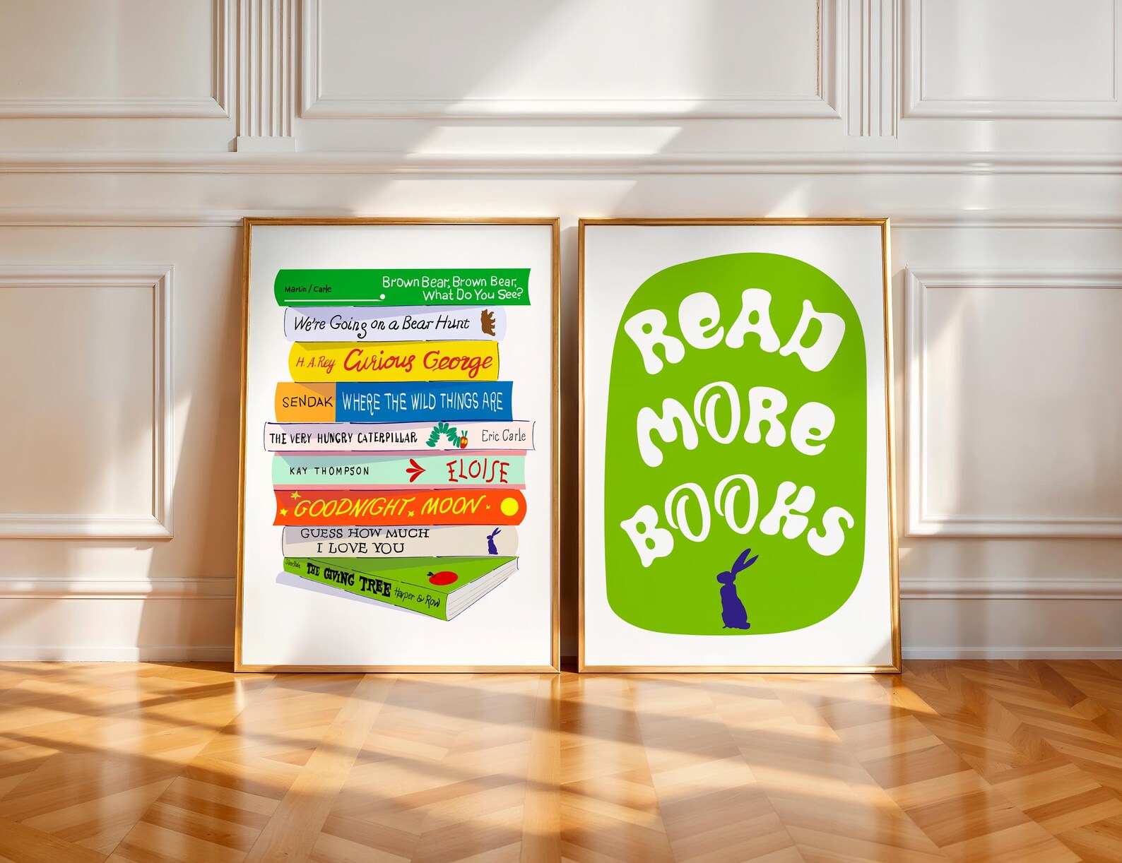 Printable Book Stack and Reading Quote | Set of 2 Kids Posters ...