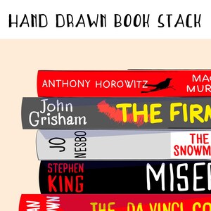 Murder Mystery Book Poster – Printable Mystery Book Stack – Vintage ...