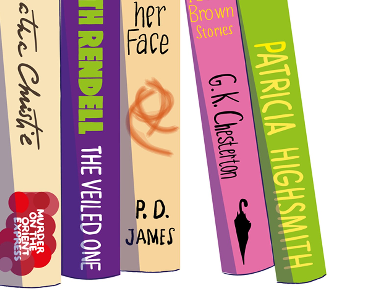 Murder Mystery Book Poster Printable Mystery Books Stack - Etsy