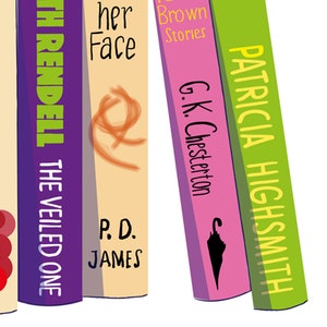 Murder Mystery Book Poster Printable Mystery Books Stack - Etsy