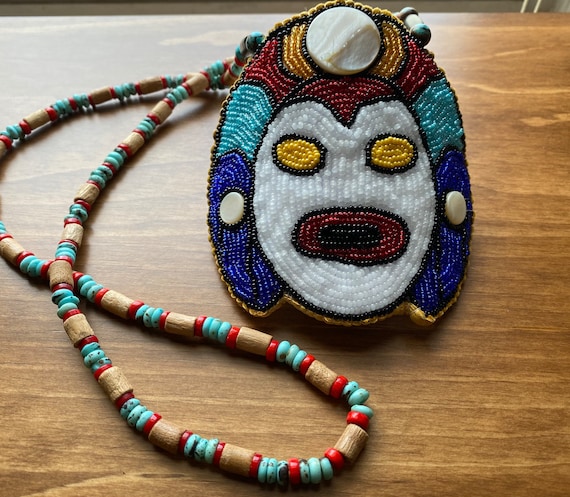 Taino Atabey Beaded Mask Rosette - Etsy