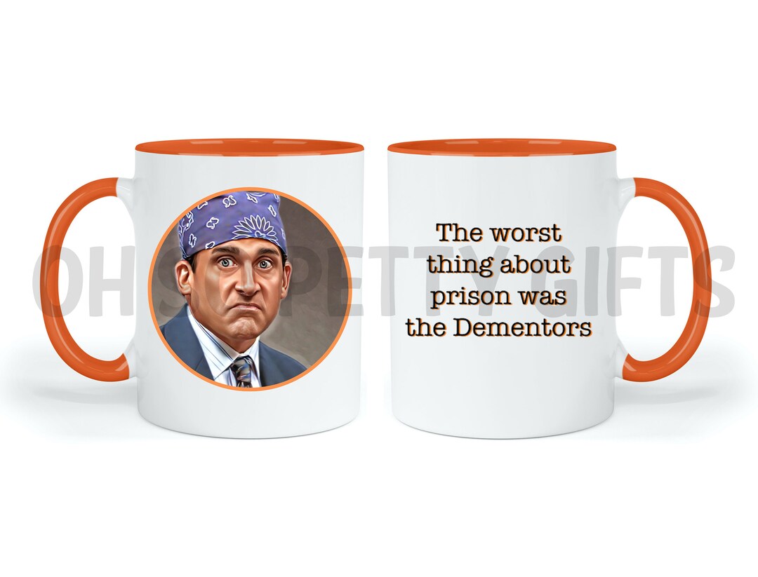 ONE the Office Prison Mike 11 Oz Coffee Mug Michael Scott Worst Thing ...