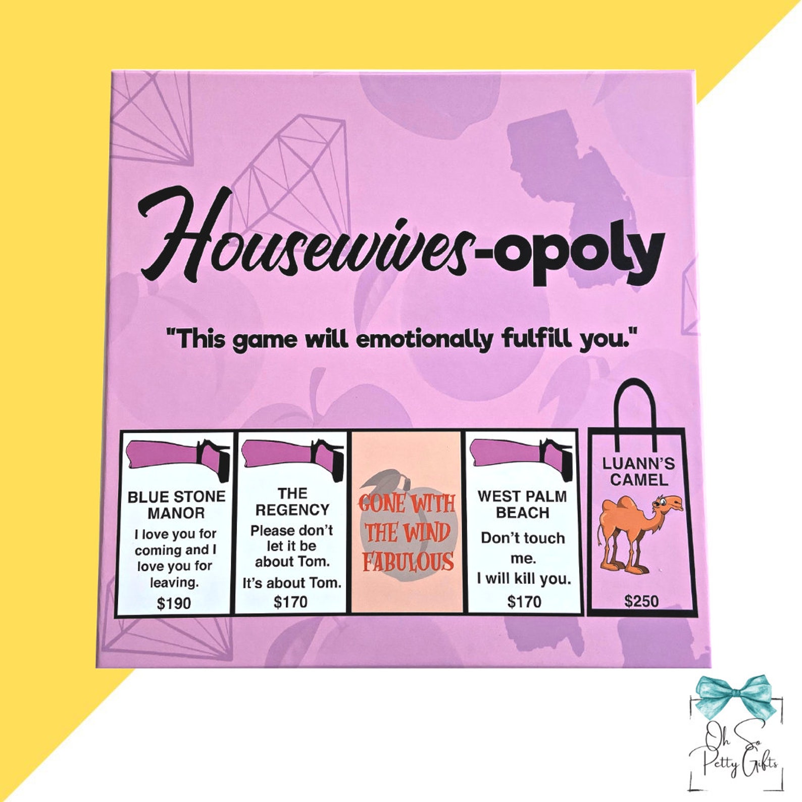 Housewives-opoly Game Real Housewives Board Game Rhoa Rhobh Rhoc Rhony ...