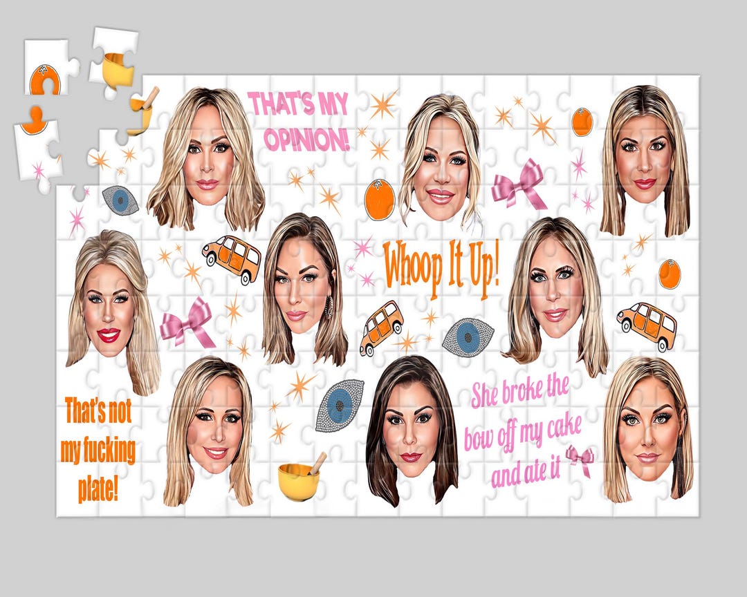 Cast Puzzle Real Housewives of Orange County RHOC 120 Piece Tamra Jenn ...