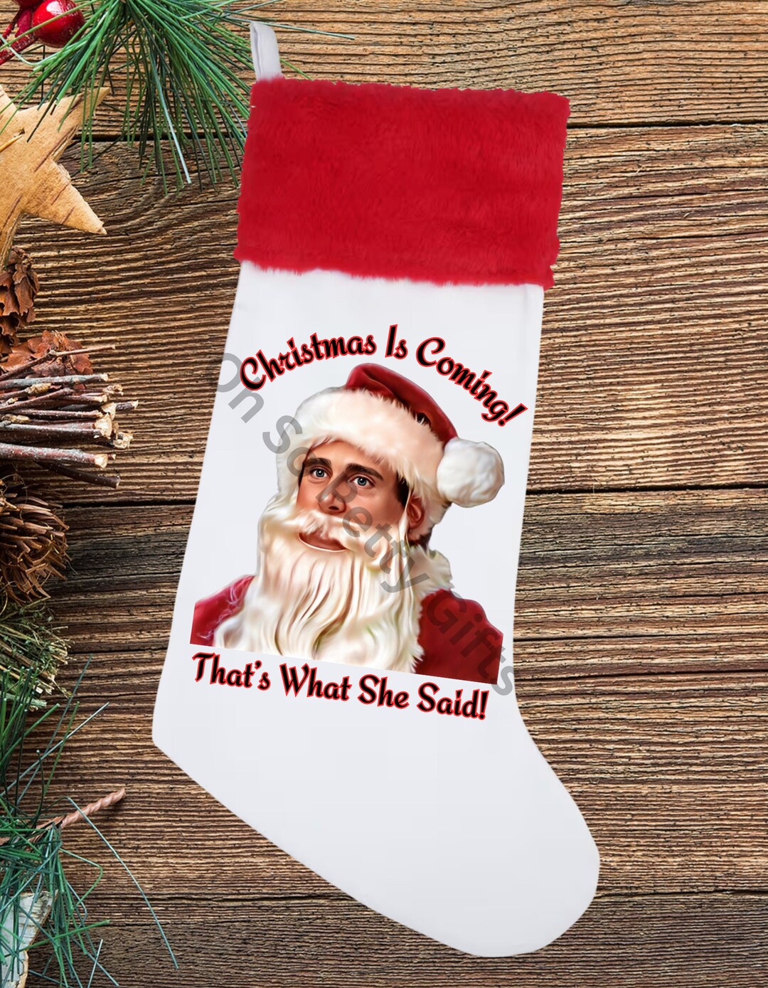 The Office Michael Scott Santa Christmas is Coming That's What She Said ...