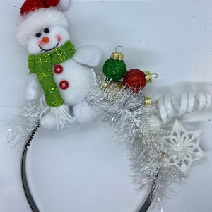 Christmas Headband, Secret Santa Gift, Snowman Headband, Family ...