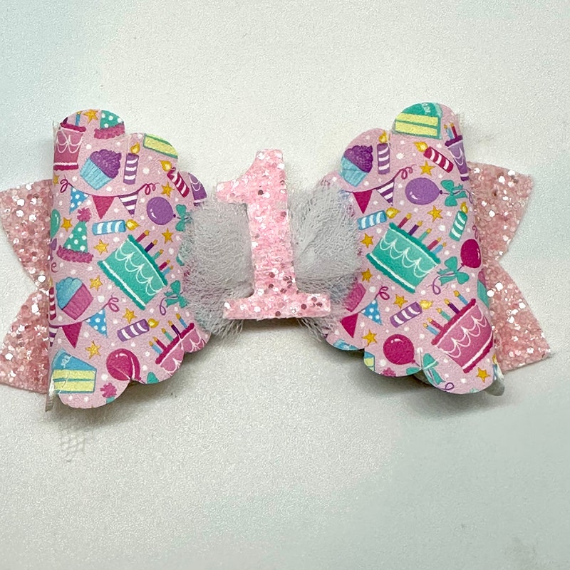 First Birthday Bows - Etsy