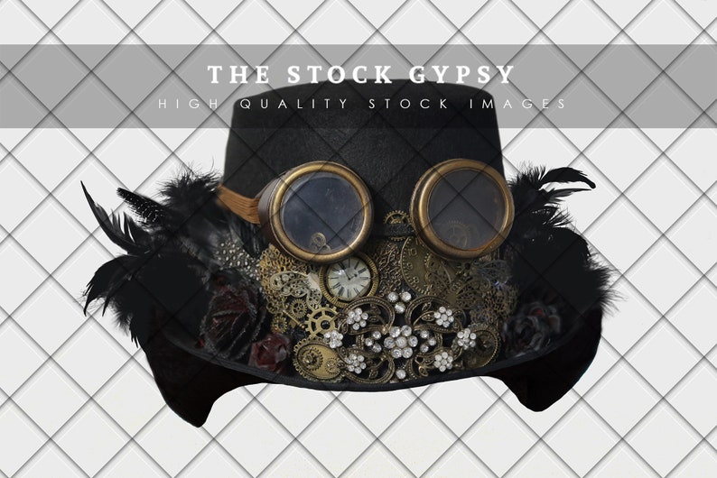 Steampunk Hat Photoshop Overlay PNG File - Etsy