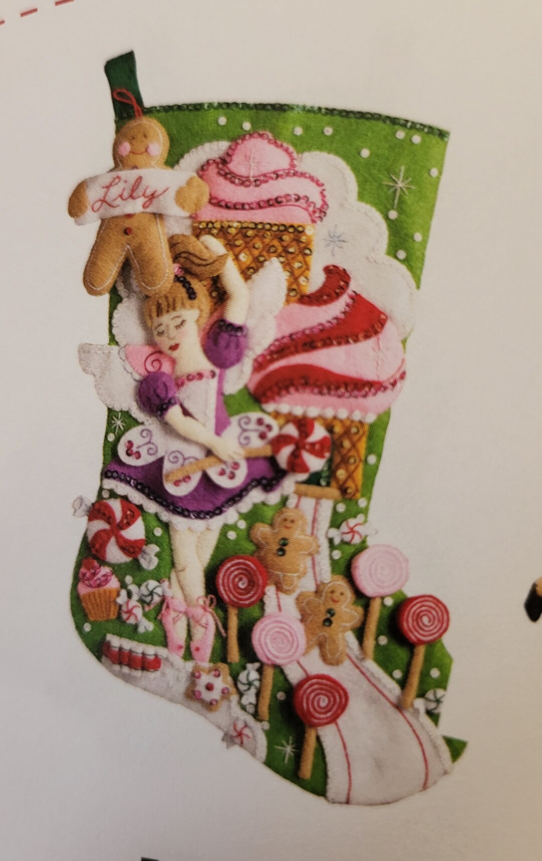 Sugarland Fairy Christmas Stocking - Etsy