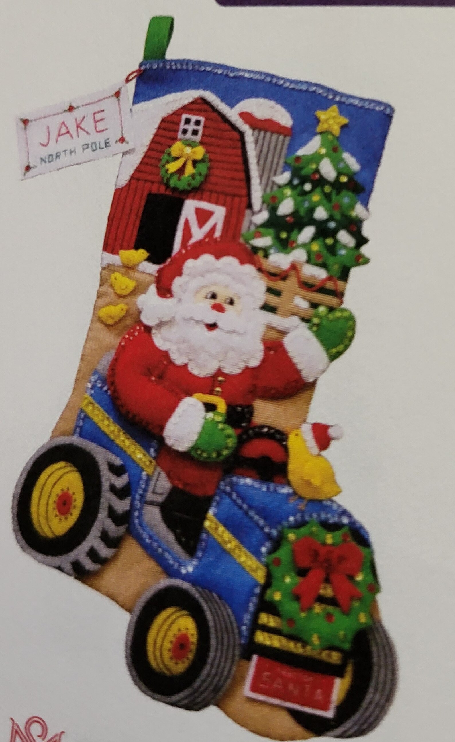 Christmas on the Farm Christmas Stocking (MS10-001) - Etsy
