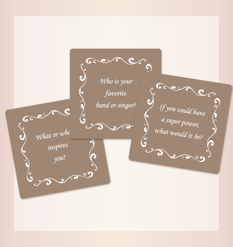 The Art of Being Social Cards, Friends & Family Conversation Starters ...