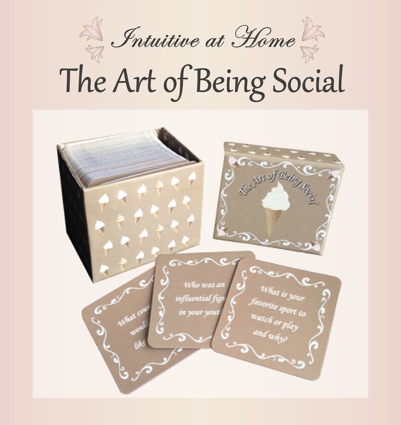 The Art of Being Social Cards Friends & Family Conversation - Etsy