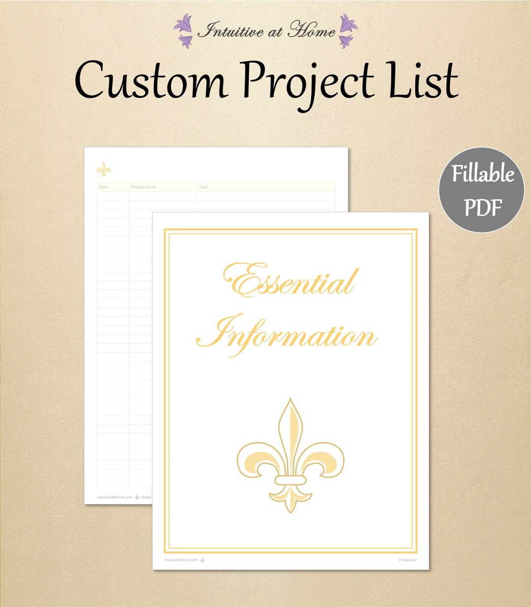 Mini Project List – Gold, to Do List, Project Organizer, Goal Planner ...