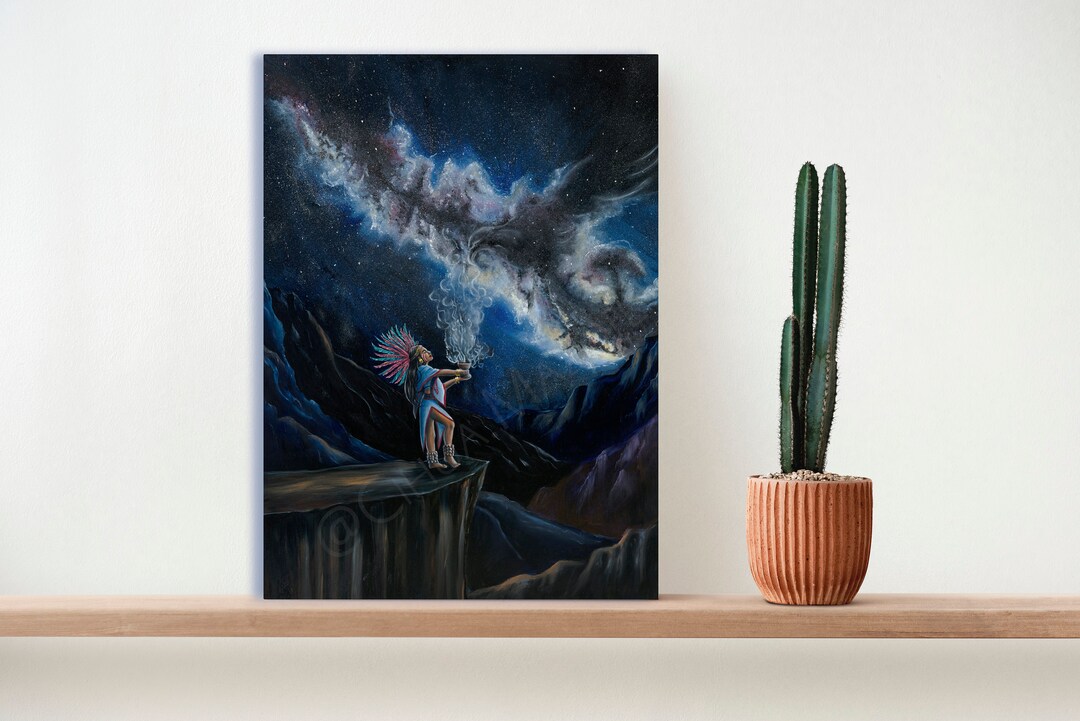 LIMITED EDITION Ofrenda Signed Canvas Art Print| Sahumadora| Aztec ...