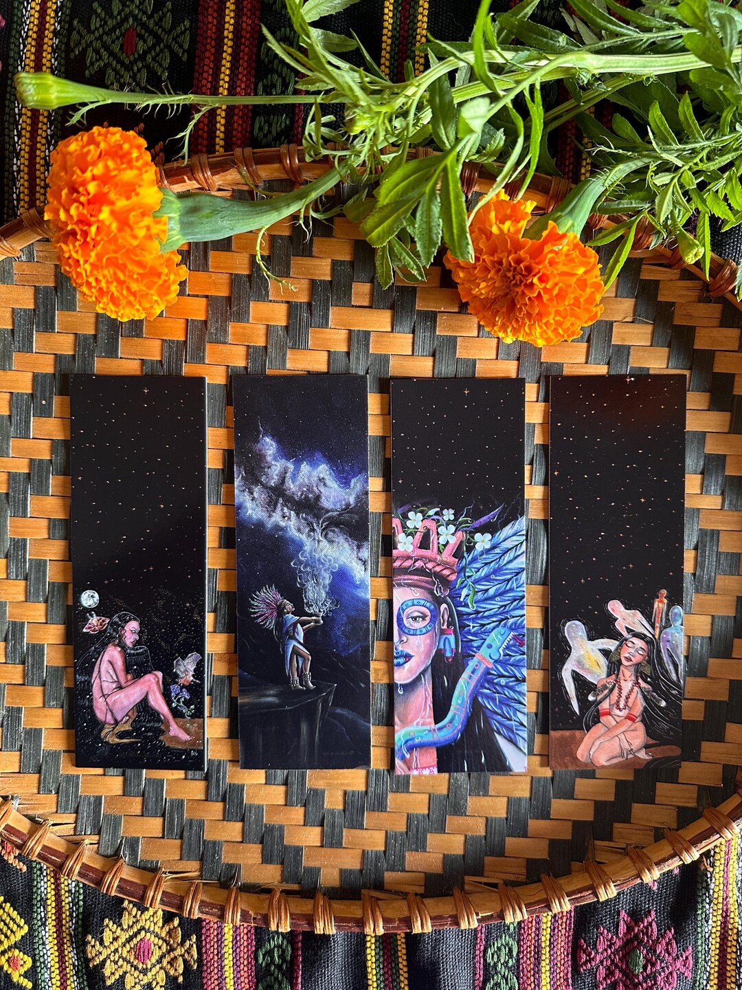 Mexica Aztec Agua Goddess Bookmark Set| Xolotl | Quetzalcoatl ...