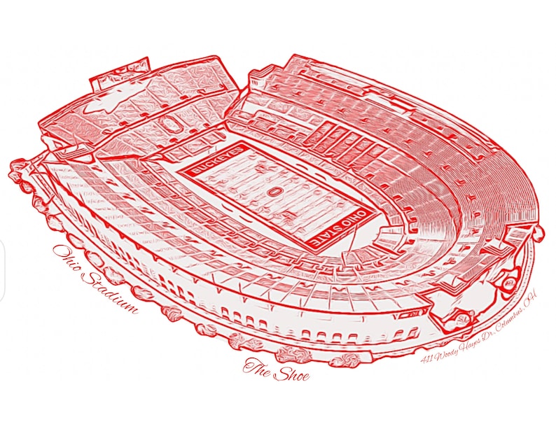 Ohio Stadium Artwork - Etsy