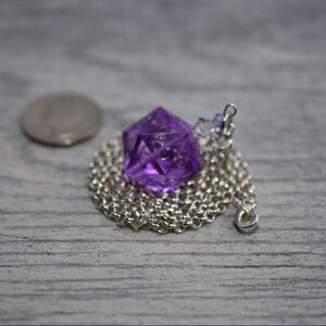 Amethyst Gamescience D20 Dice Necklace - Polycarbonate Tabletop Gaming ...