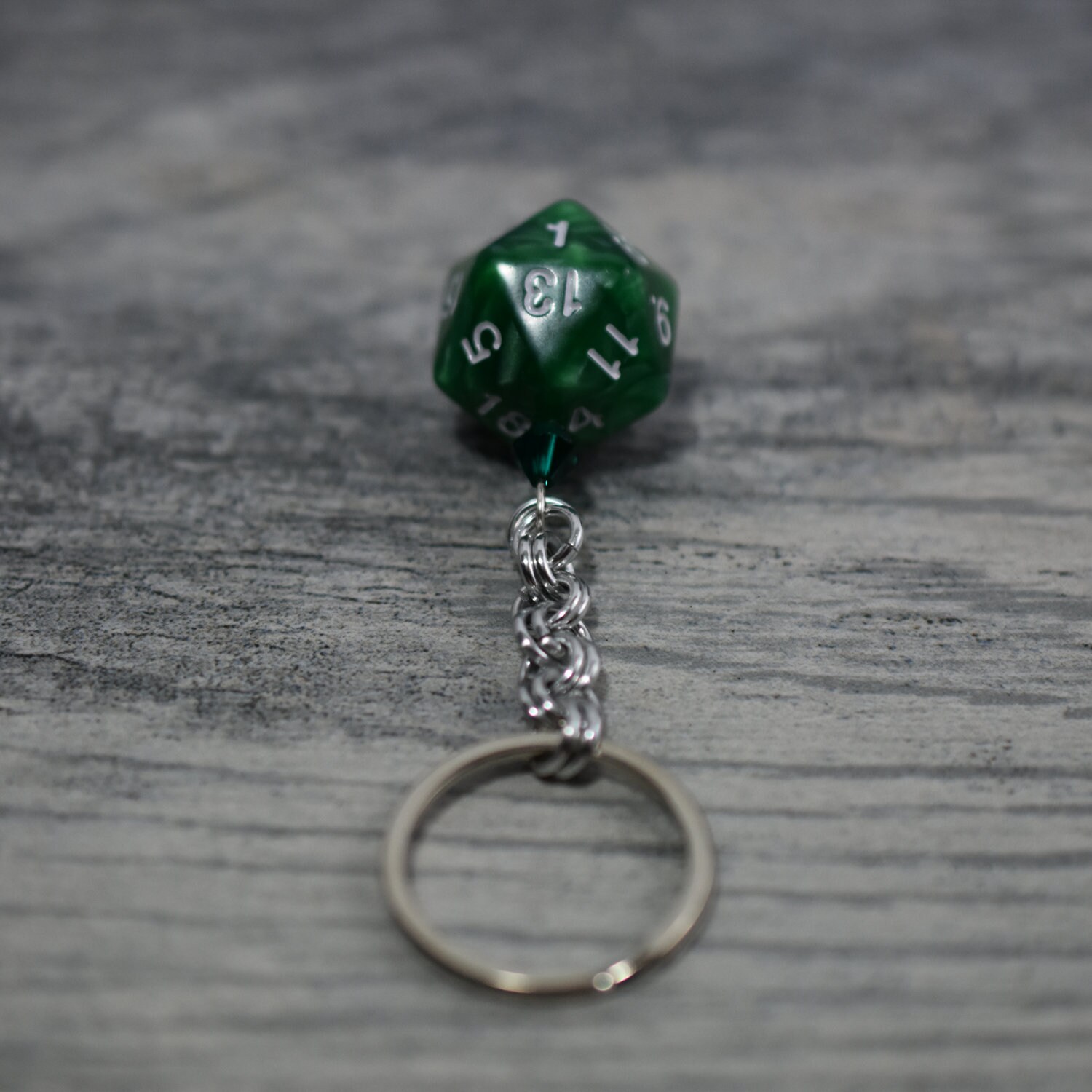 Custom D20 Keychain Blue Green and Purple Dice Charms - Etsy