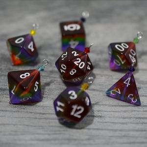 Translucent Rainbow Dice Ornaments - Tabletop Gaming Christmas ...