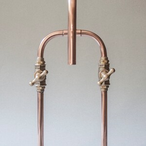 Biped Deck Mount Industrial Handmade Copper Faucet - Etsy