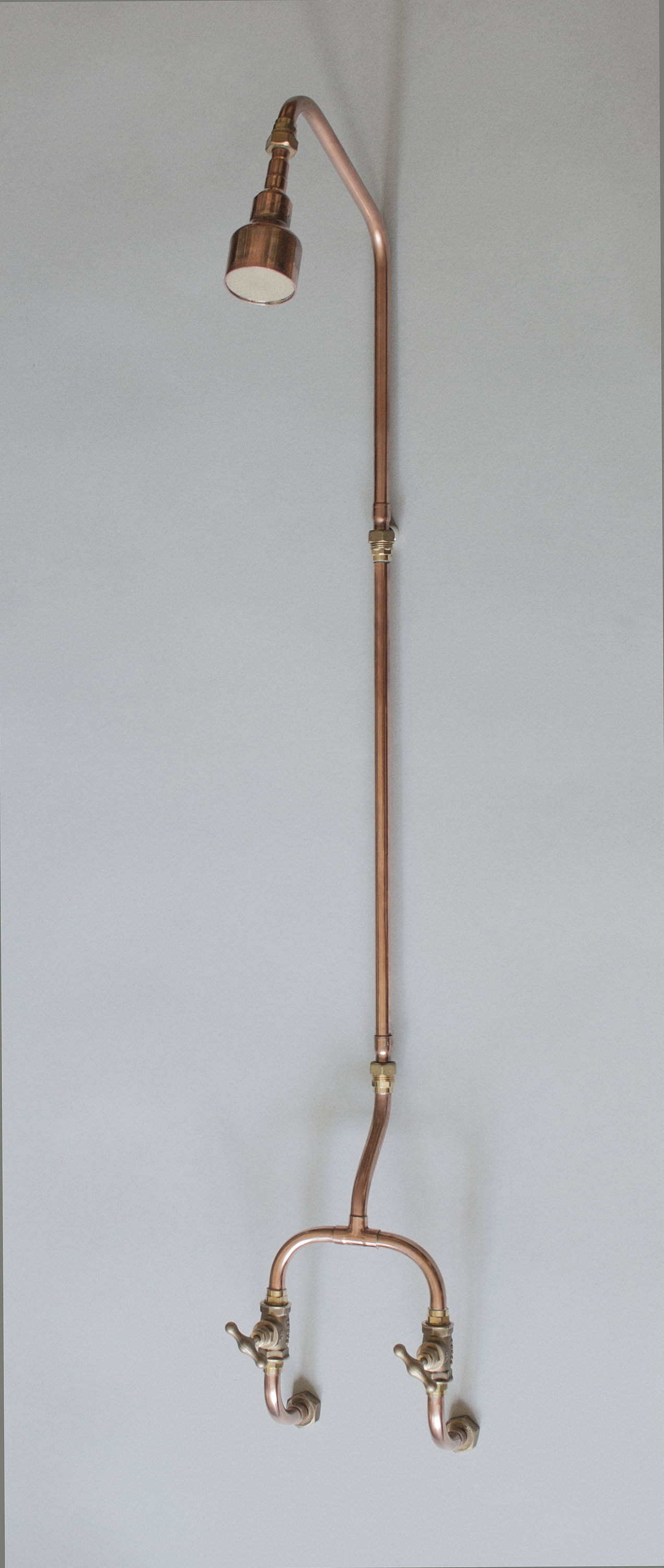 Shower Handmade Solid Copper Pipe Shower - Etsy