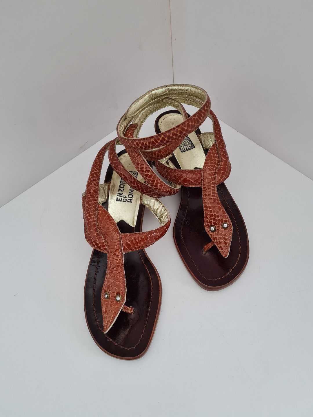 Enzo of Roma Vintage Sandals - Etsy