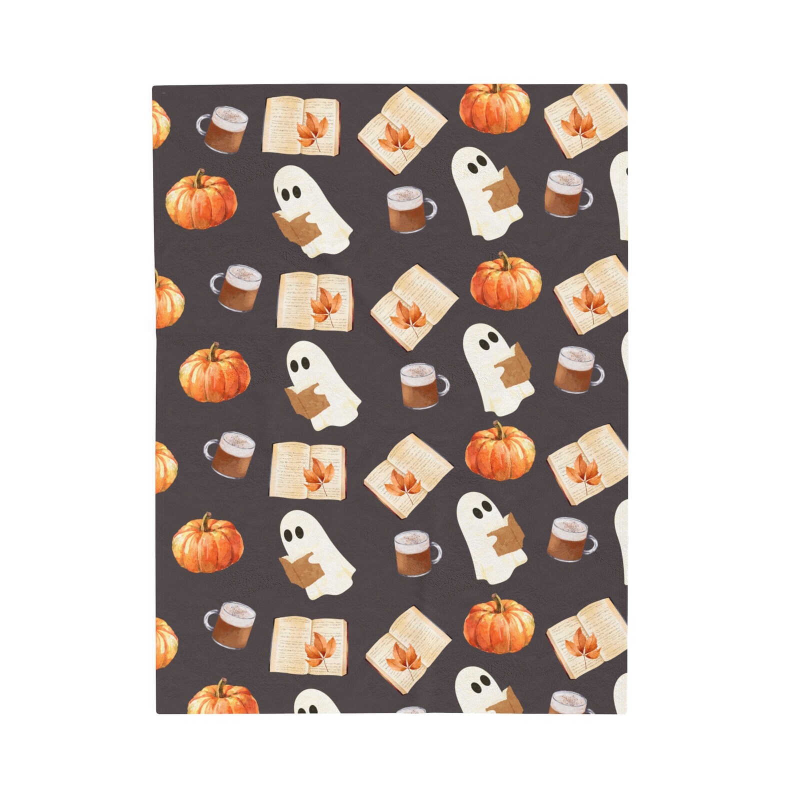 Fall Books Throw Blanket, Cozy Halloween Blanket, Book Lover Gift ...