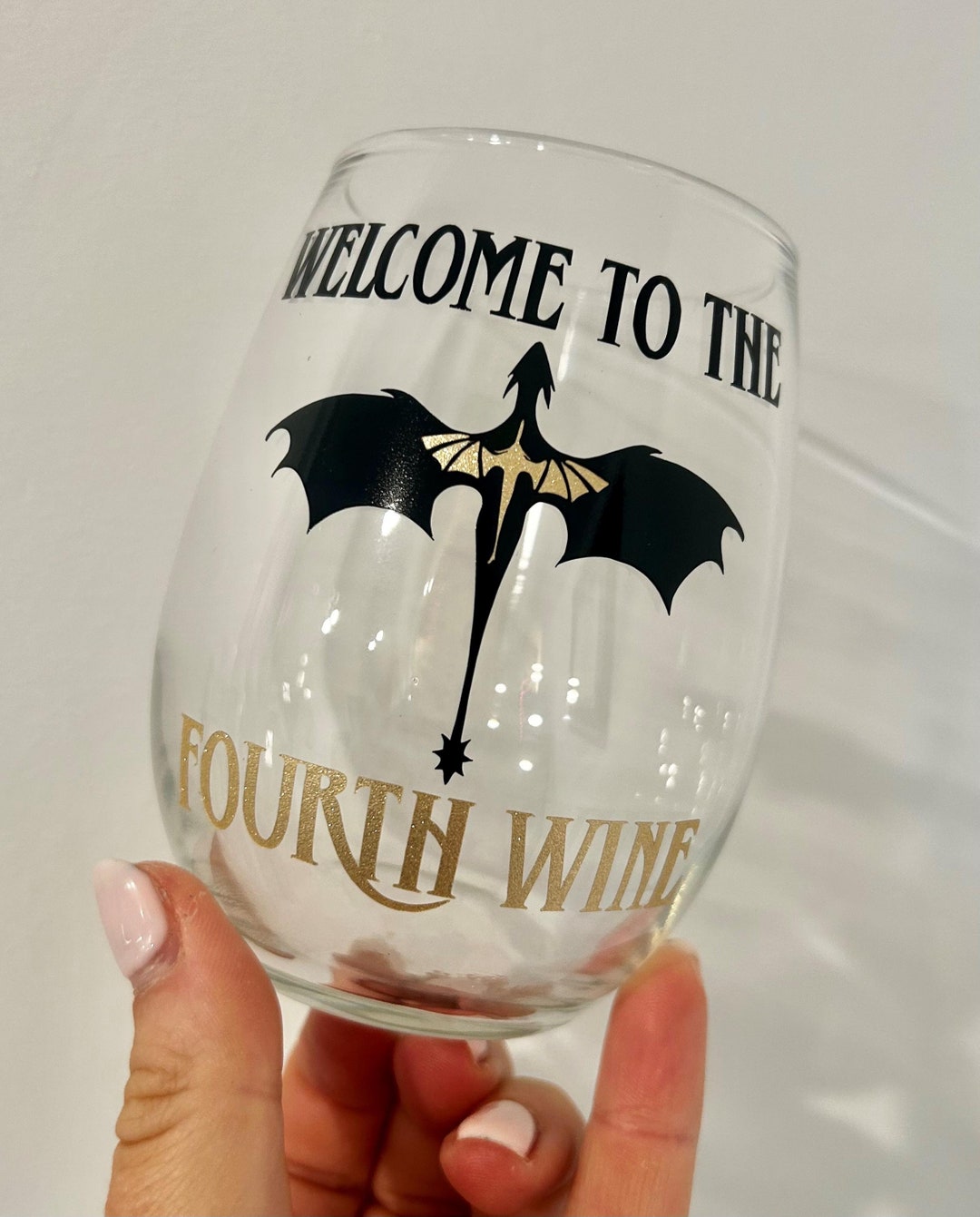 Welcome to the Fourth Wine Glass, Fourth Wing Wine Glass, Iron Flame ...
