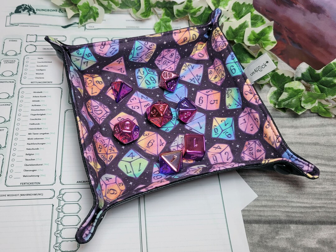 Foldable Dice Tray Multicolored Dice, Base for Dicing - Etsy