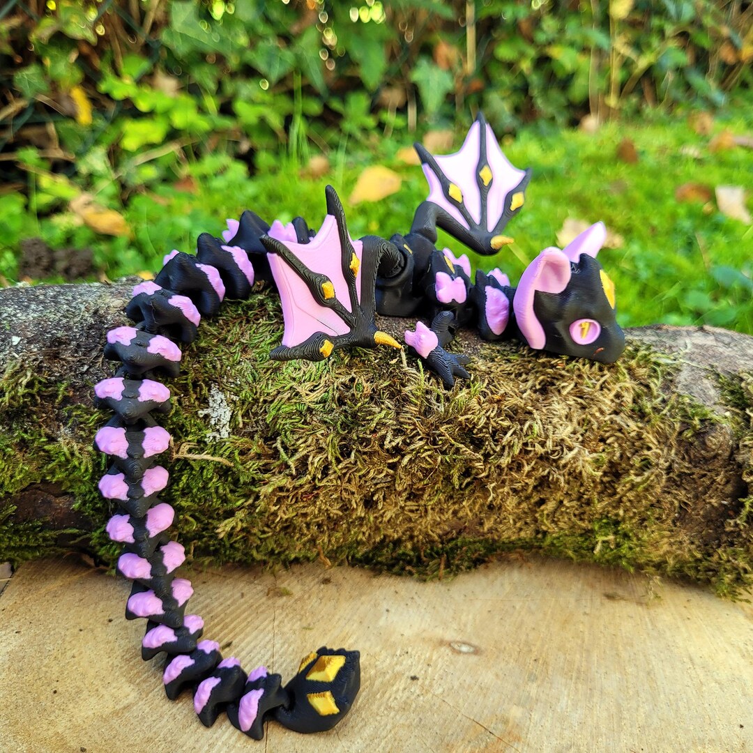 Dragon Familiar XL Shadow, Movable Dragon, 3D Print - Etsy