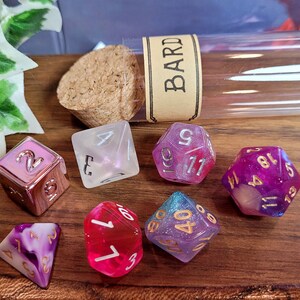 Bard Dice Set, Dice for Dungeons & Dragons or Other Pen and Paper Role ...