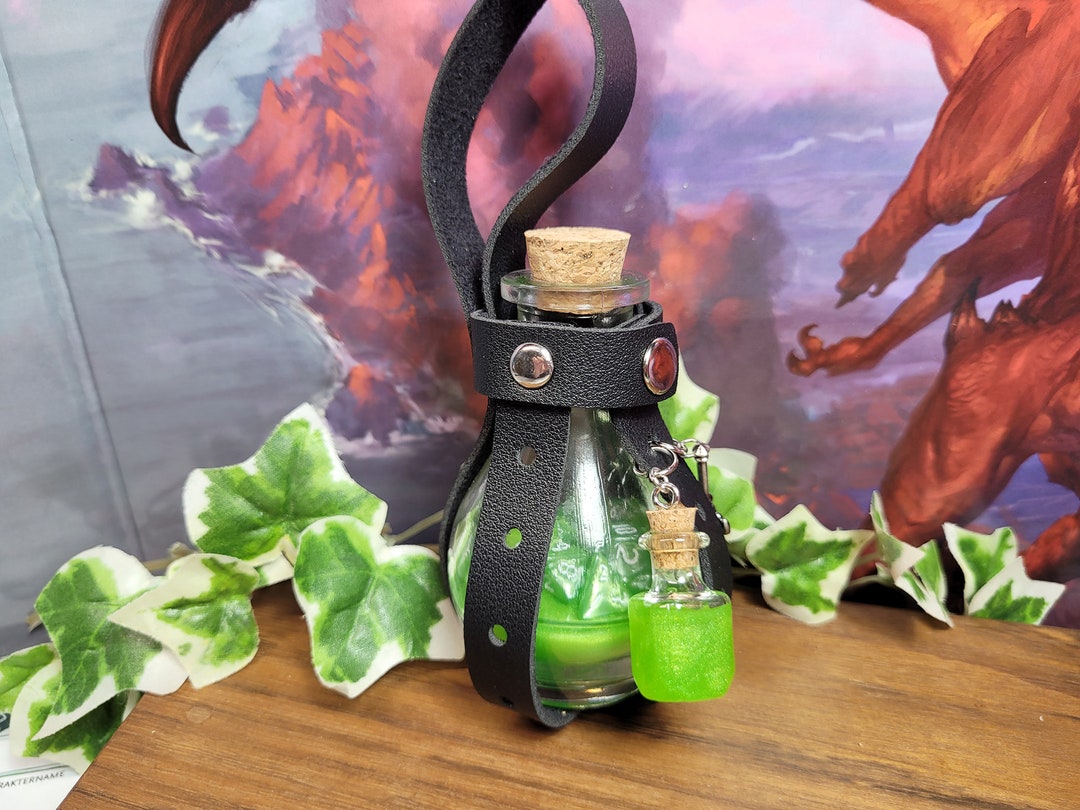 Magic Potion With Mini Dice in a Belt Holster Dice Set for - Etsy