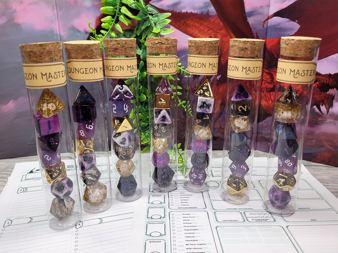Dungeon Master Dice Set, Dice for Pen & Paper Role Playing - Etsy