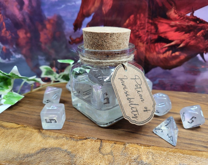 Potion of Invisibility Magic Potion, RPG Dice Set Dungeons & Dragons ...