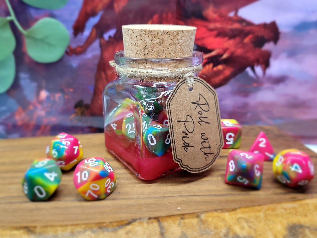 Roll With Pride - Pansexual Pride - Polyhedral Dice Magic Potion, RPG ...