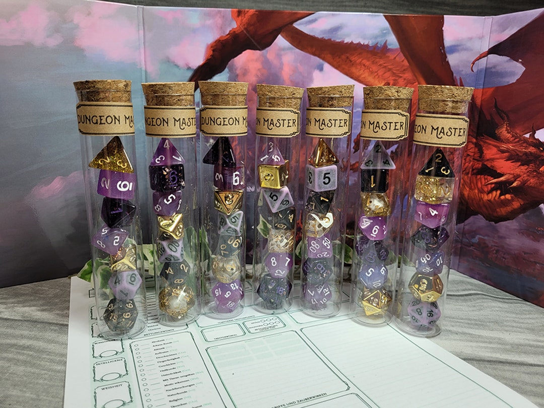 Dungeon Master Dice Set, Dice for Pen & Paper Role Playing Game - Etsy