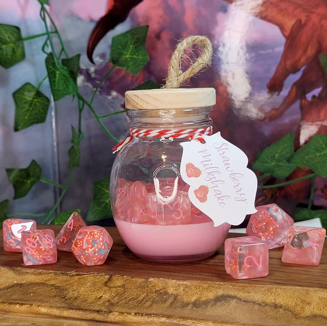 Strawberry Milkshake Magic Potion limited Edition, RPG Dice Set for ...
