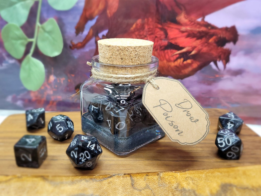 Drow Poison Magic Potion, RPG Dice Set Polyhedral Dice Dungeons ...