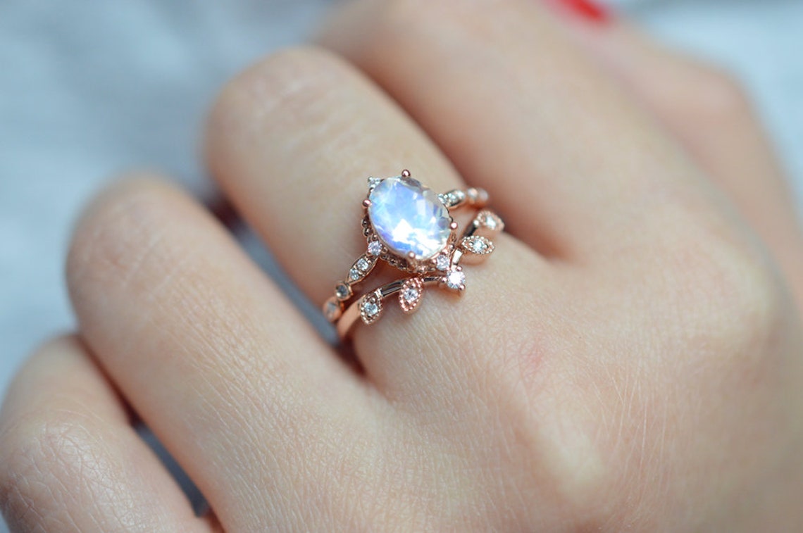 Rose Gold Floral Wedding Band Stacking Rose Gold Wedding Band - Etsy