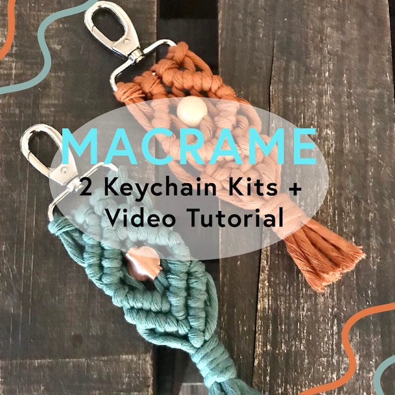 Macrame Keychain - Etsy