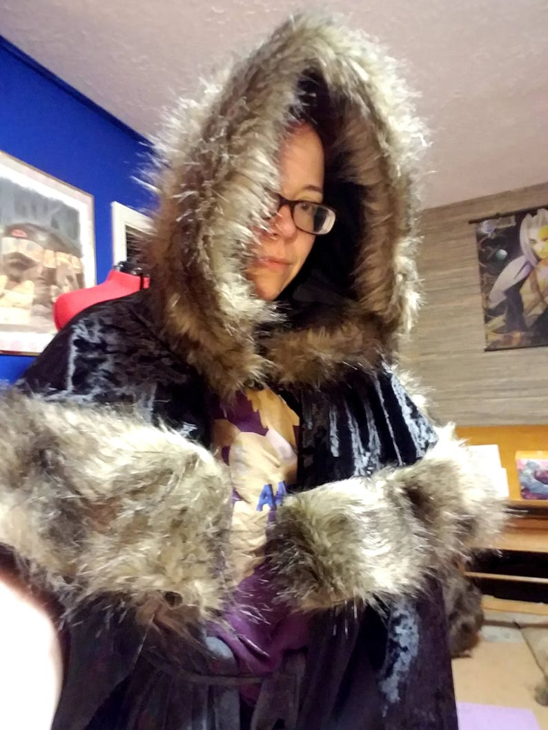 Wolf Fur Fantasy Cloak - Etsy