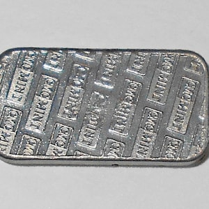 Fine .999 Tin Ingot, One Gram Buffalo/bison Bar - Etsy