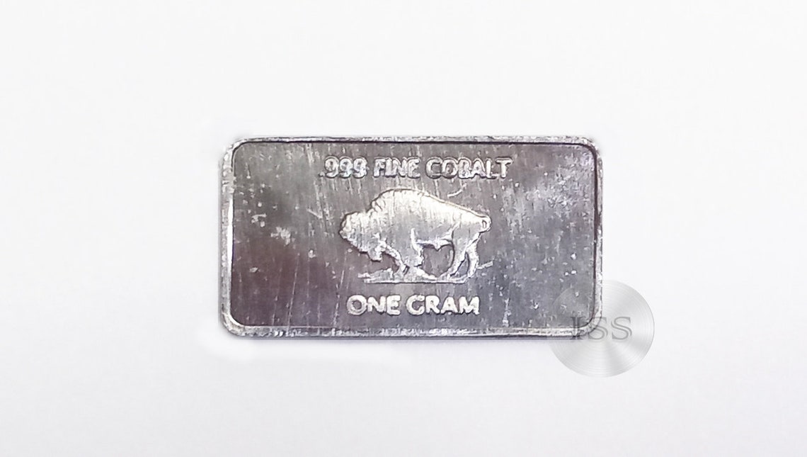 Fine .999 Cobalt Ingot, Pure One Gram Buffalo/bison Bar, Part of a ...