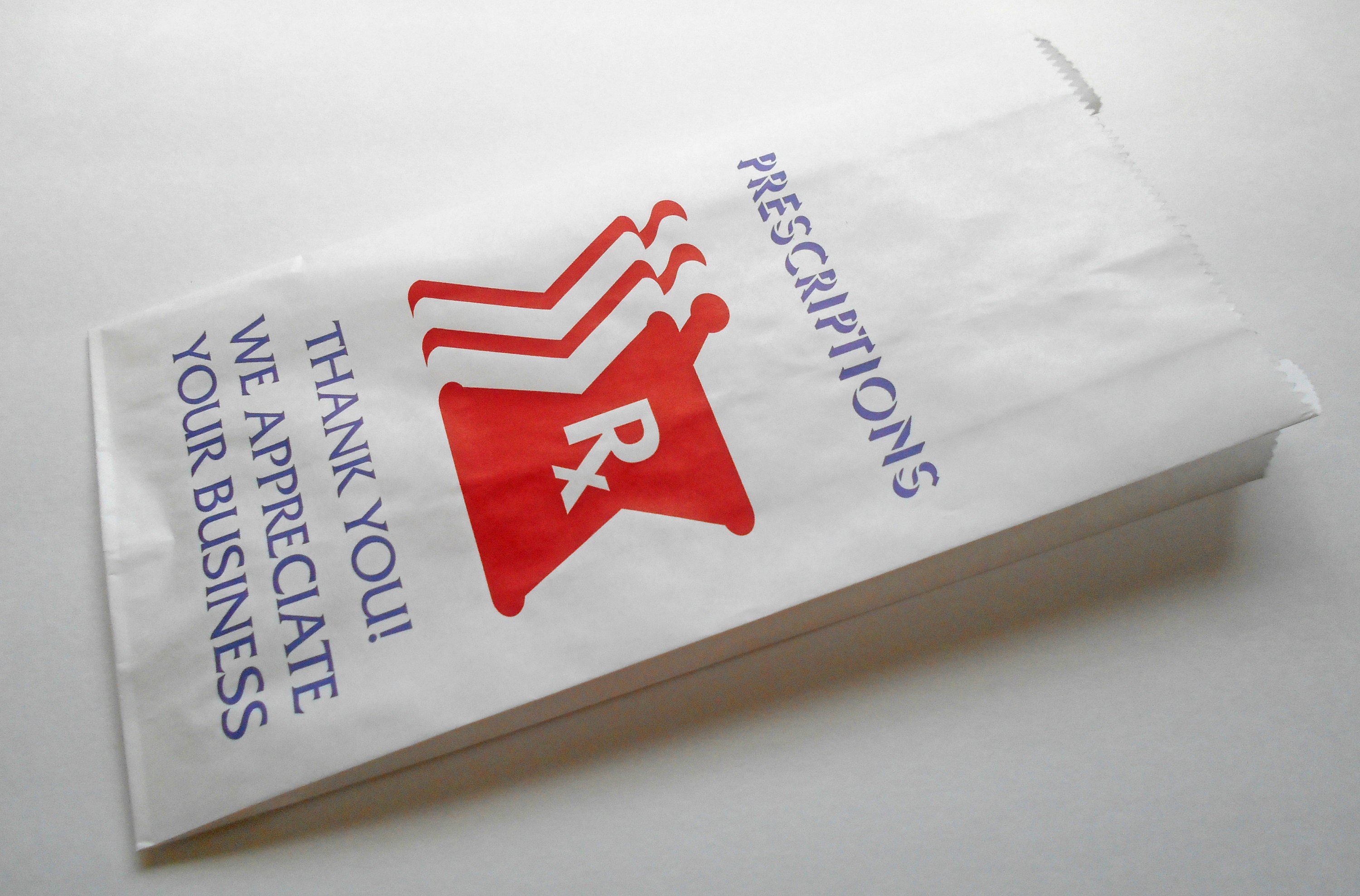 Red Mortar and Pestle Paper Medication Bags, Pharmacy Packaging (100 ...