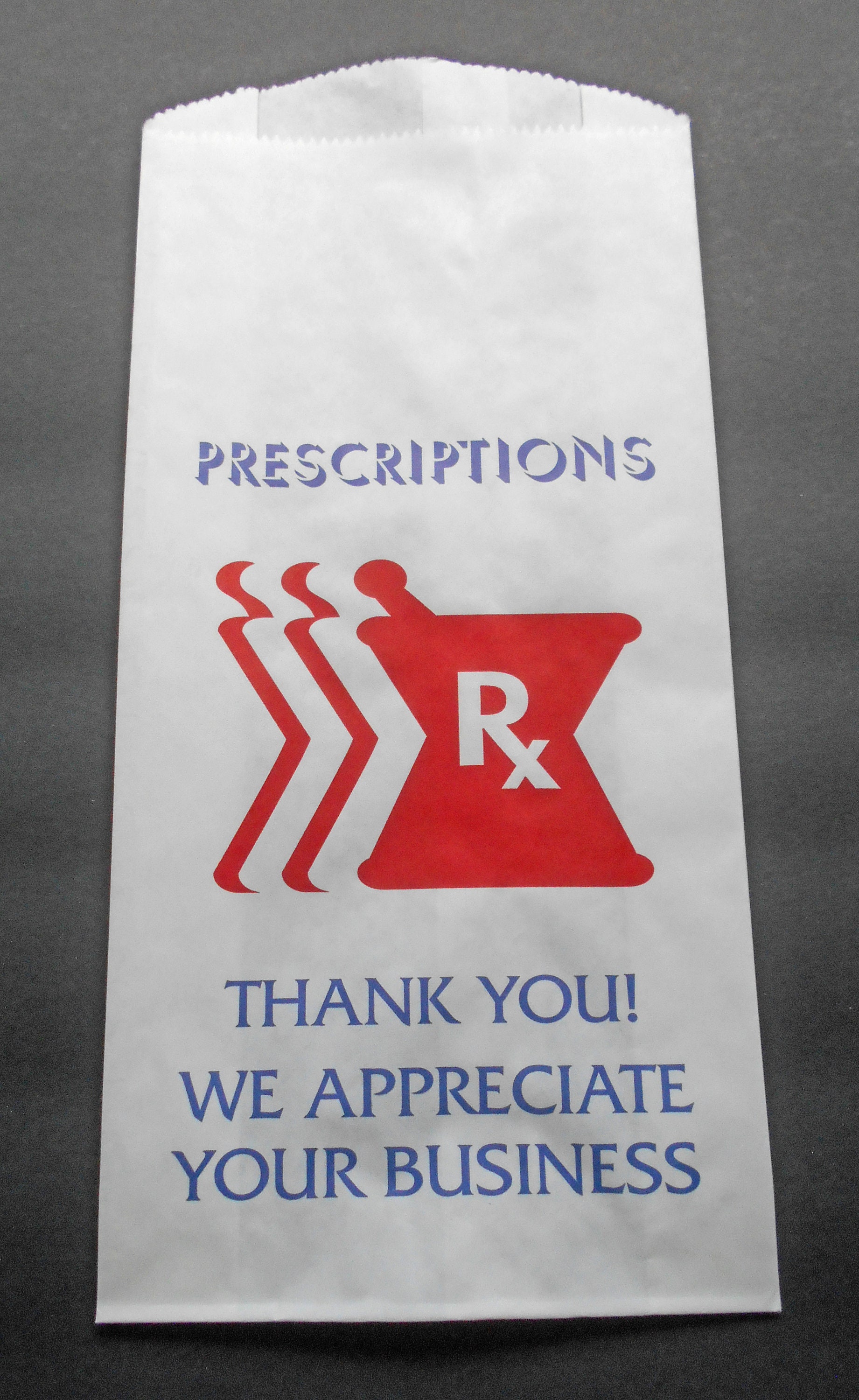 Red Mortar and Pestle Paper Medication Bags, Pharmacy Packaging (100 ...