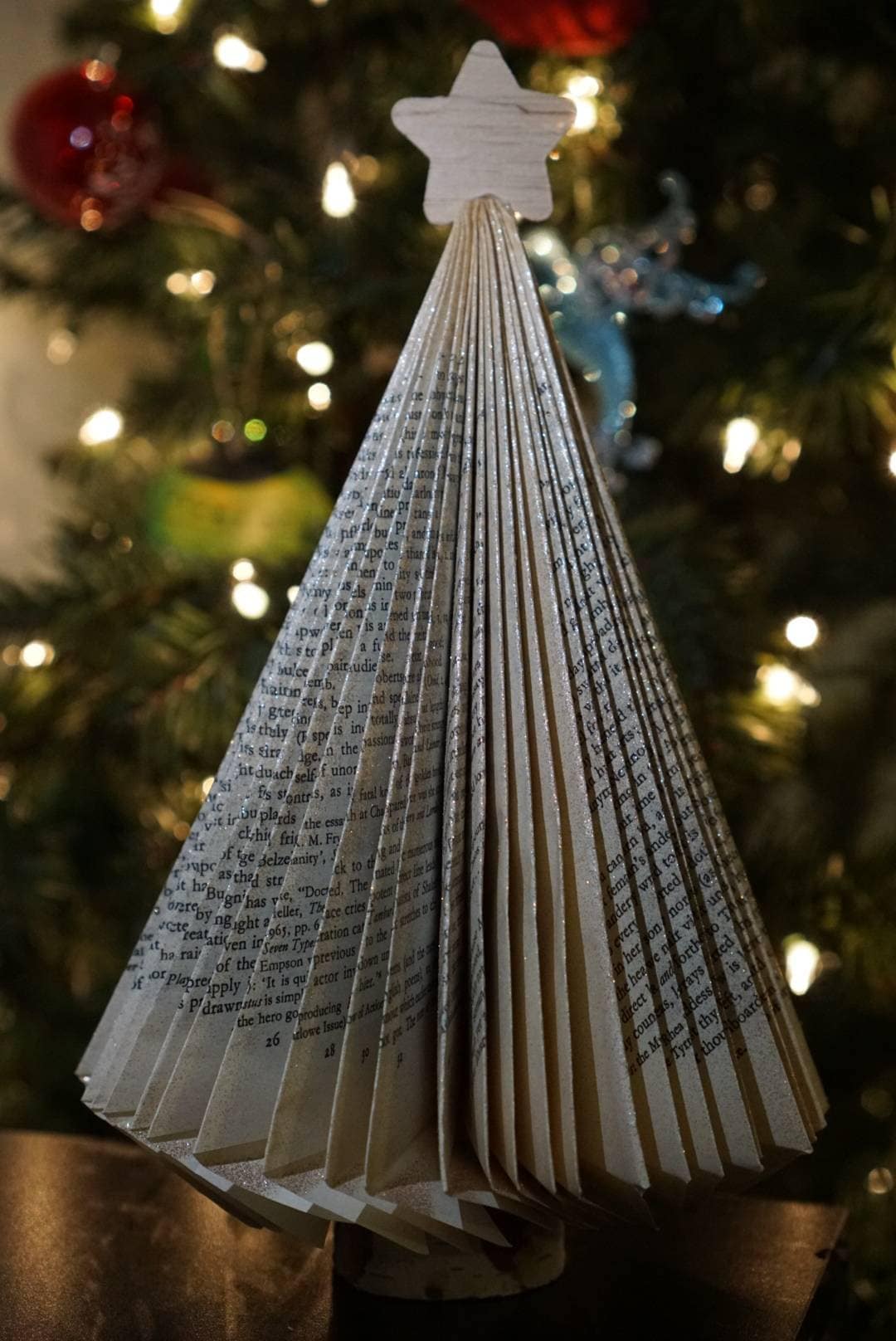 9" Book Tree | Christmas | Home Office Decor | Wedding Centerpiece ...